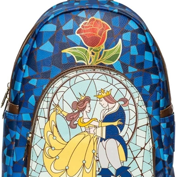 Loungefly | Bags | Loungefly Beauty And The Beast Stainedglass Window ...